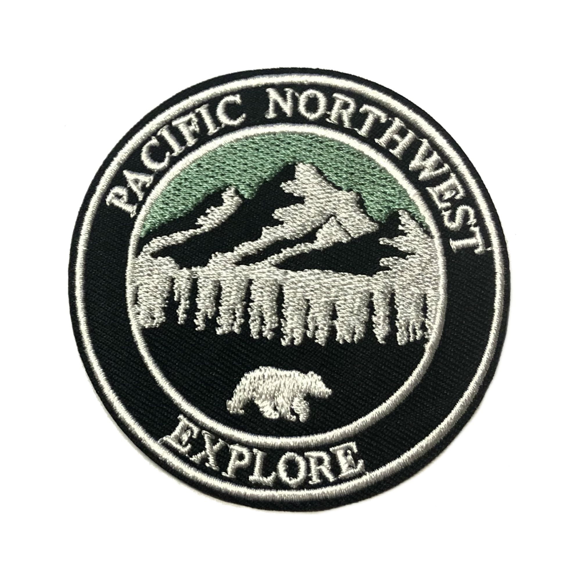 Pacific Northwest Explore Embroidered Patch Iron/Sew-On Applique Travel ...