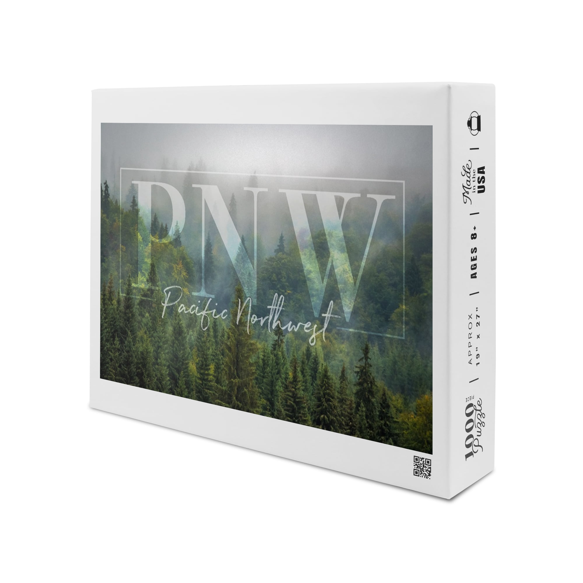 Pacific Northwest, Fog and Forest (1000 Piece Puzzle, Size 19x27 ...