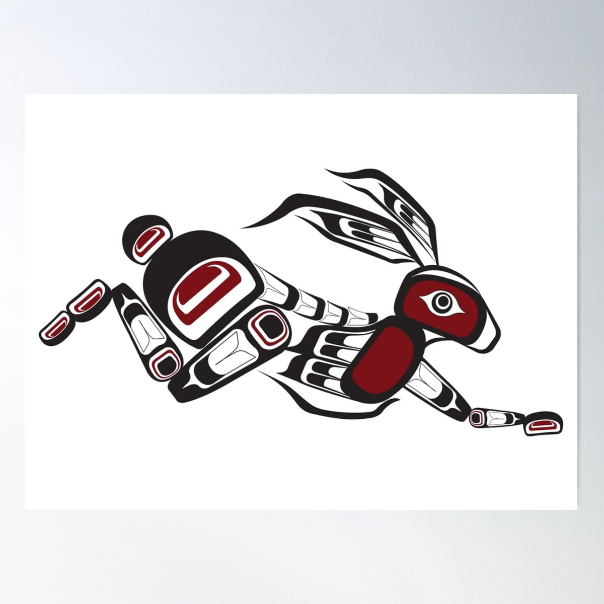 Pacific Northwest Rabbit, Coastal Salish Haida North West Bunny Hare ...