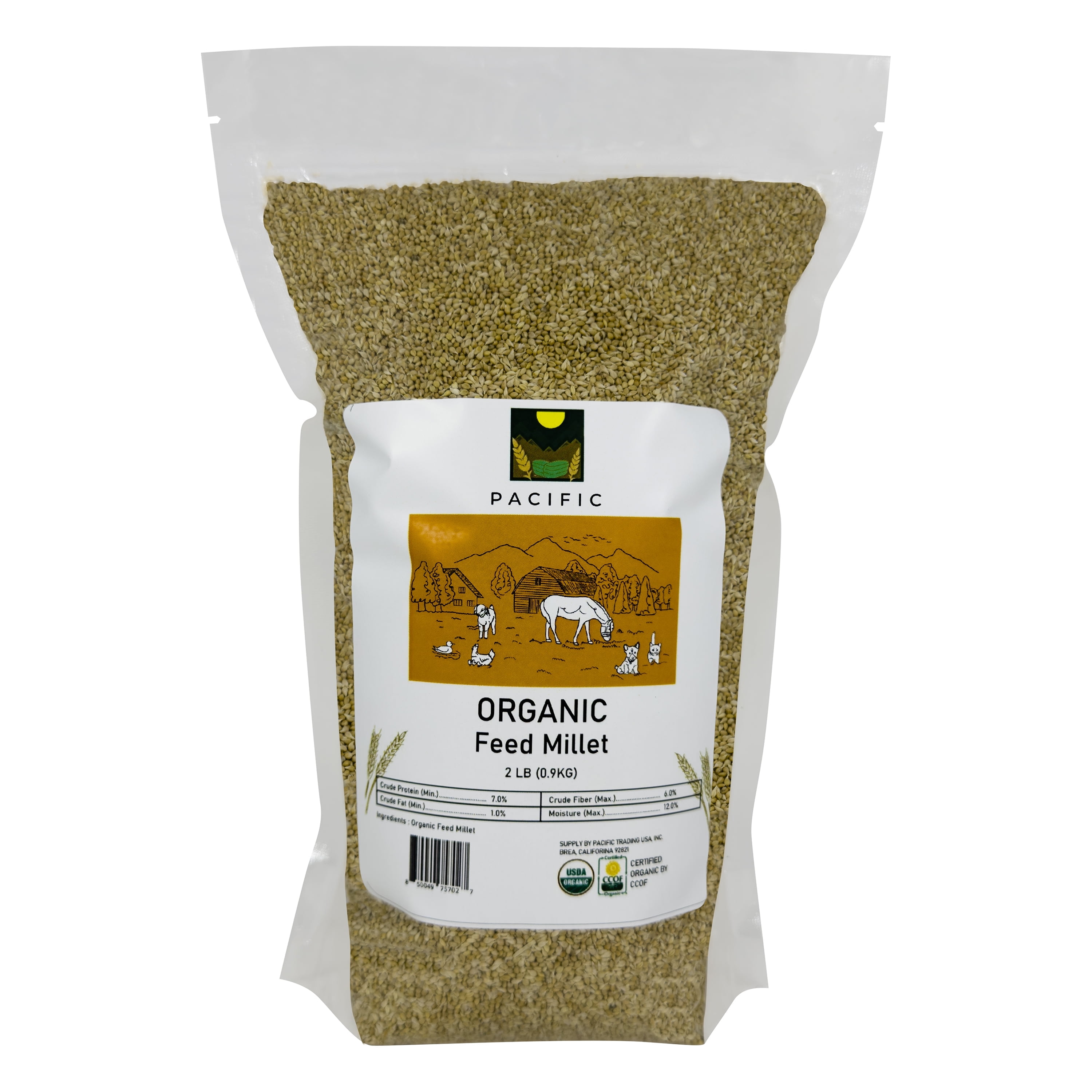 Pacific Organic Feed Millet - Millet Bird Seed 2Lbs | Rich with Fiber ...