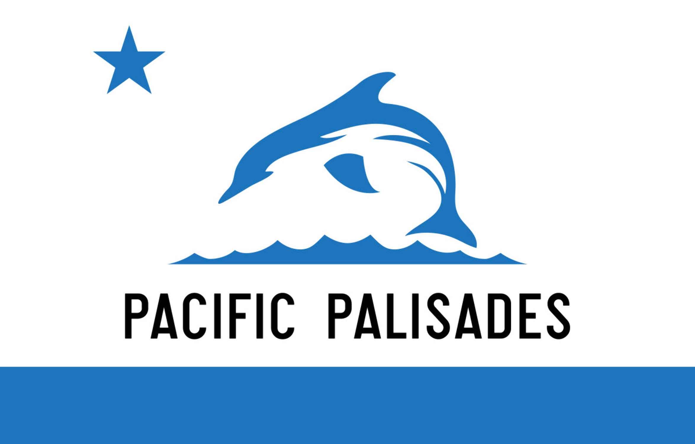 Pacific Palisades Flag GLOSSY POSTER PICTURE PHOTO PRINT BANNER ...