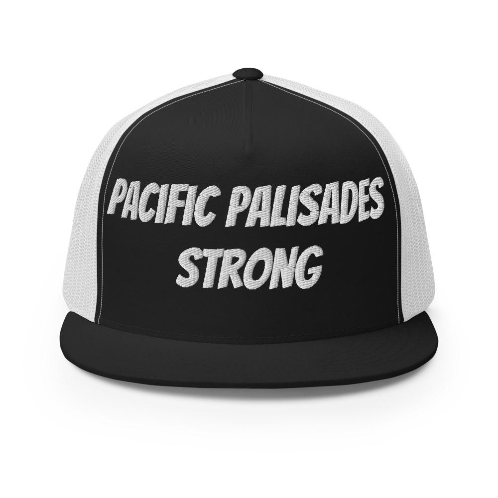 Pacific Palisades Strong Embroidered Trucker Cap, Pray For California ...