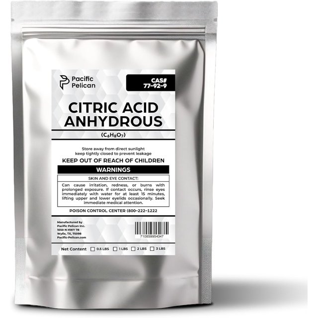 Pacific Pelican's Citric Acid Anhydrous (C6H8O7) - an Essential ...
