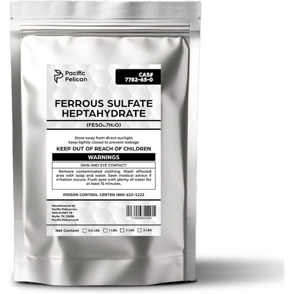 Pacific Pelican's Ferrous Sulfate Heptahydrate (FeSO4.7H2O) - A Versatile Compound Used for ...