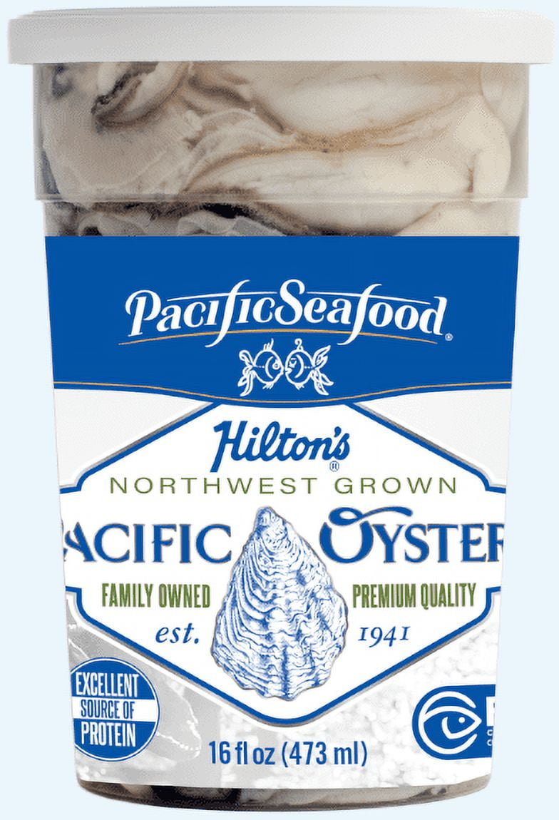 Pacific Seafood Hilton's Fresh x-Small Raw Pacific Oysters, 16 fl oz ...