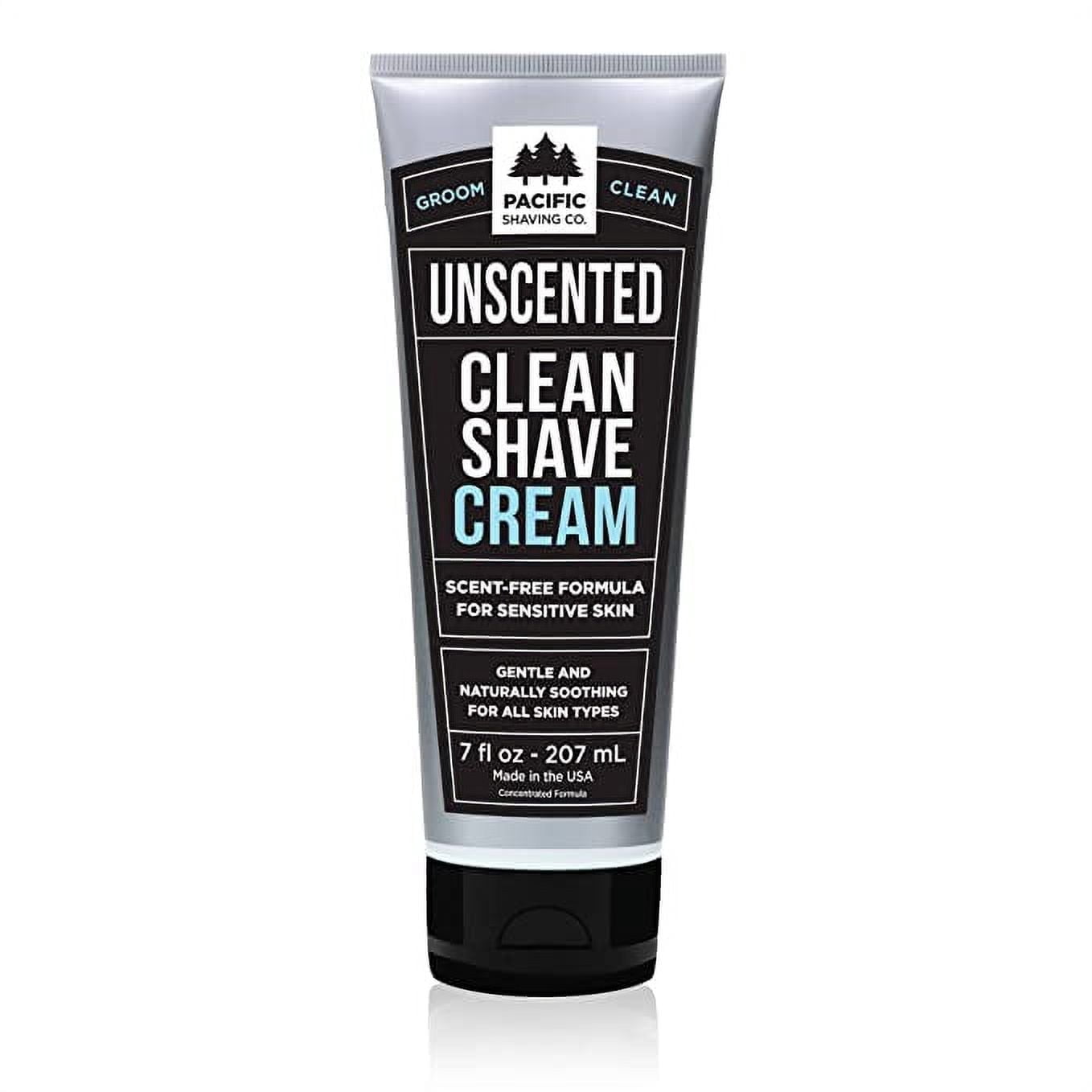Pacific Shaving Company Clean Formula (Unscented) Shaving Cream for Men ...