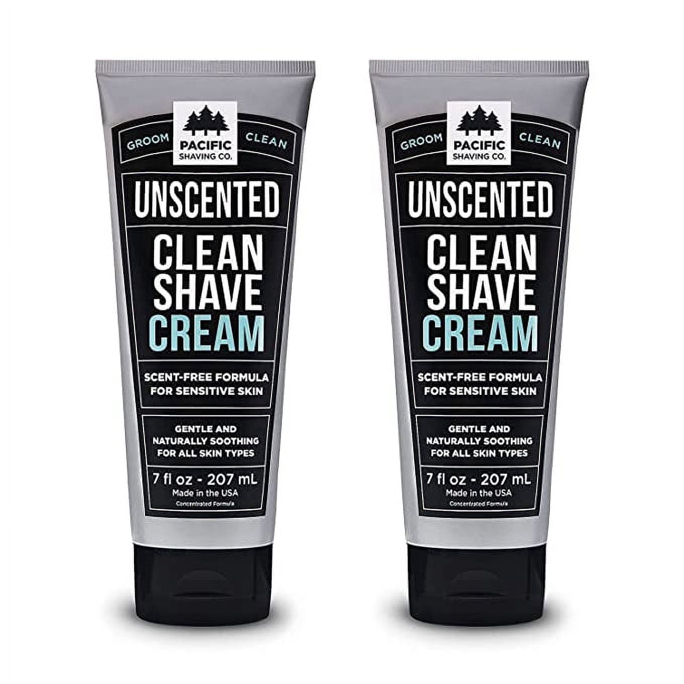 Pacific Shaving Company Clean Formula (Unscented) Shaving Cream for Men ...