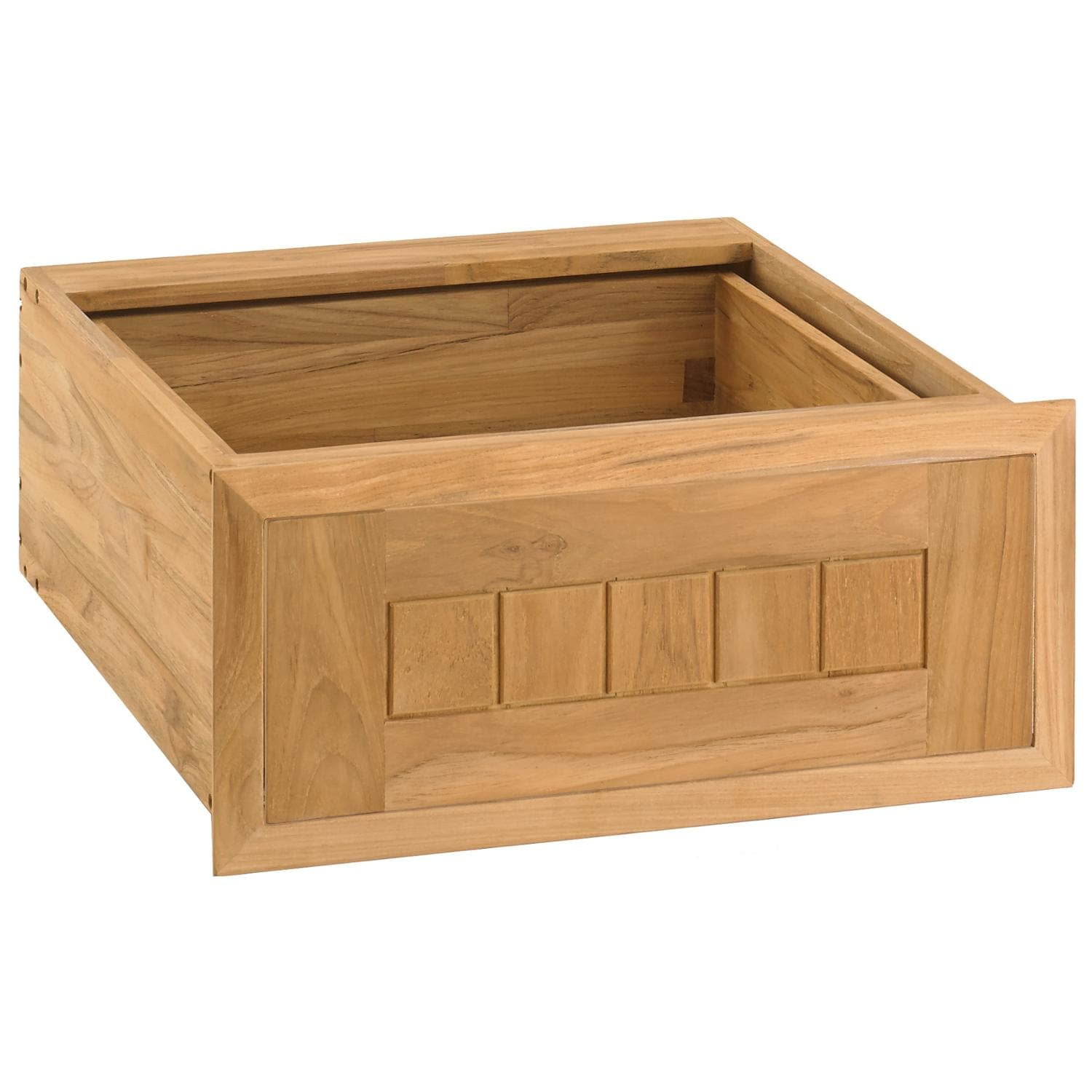 Pacific Teak Cottage 18-Inch Teak Wood Single Access Drawer - UD1-18C ...