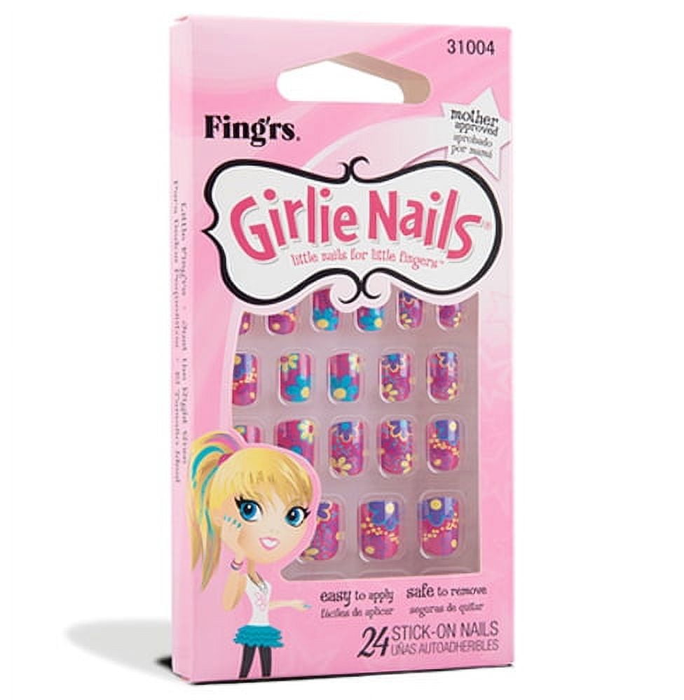 Pacific World Fingrs Girlie Nails Nails, 24 ea - Walmart.com