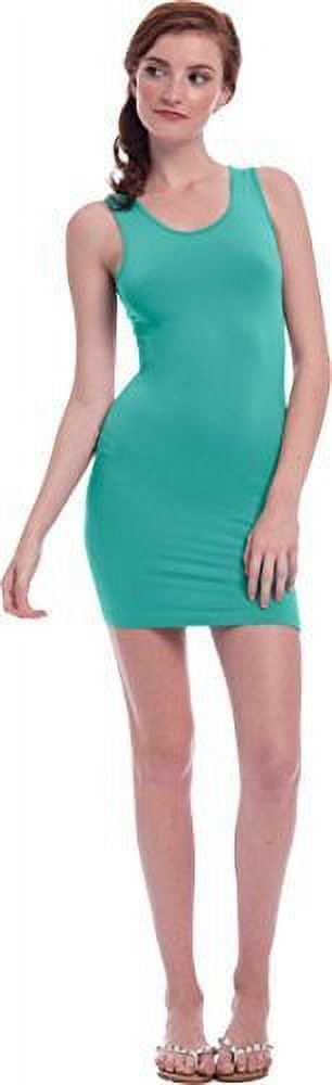 PacificPlex Womens Basic Knit Tank Dress Layering Bodycon - Walmart.com