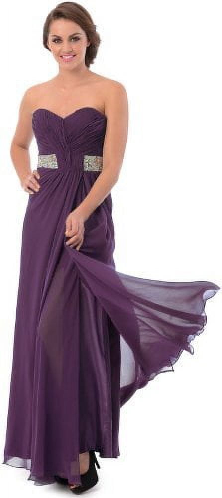 PacificPlex Womens Goddess Long Gown Prom Dress Bridesmaid - Walmart.com