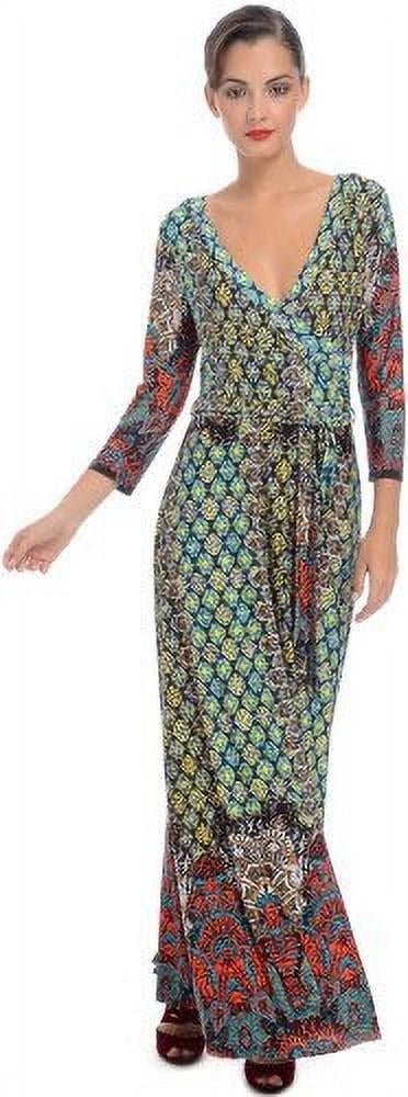 PacificPlex Womens Moroccan Jersey Wrap Maxi Dress - Walmart.com