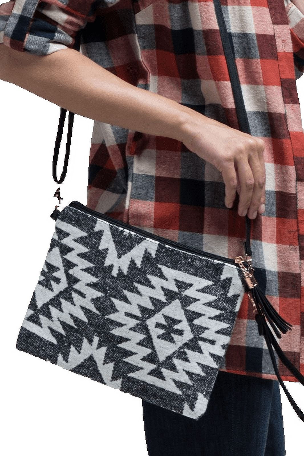 PacificPlex Womens Western Southwestern Print Crossbody Clutch Bag ...