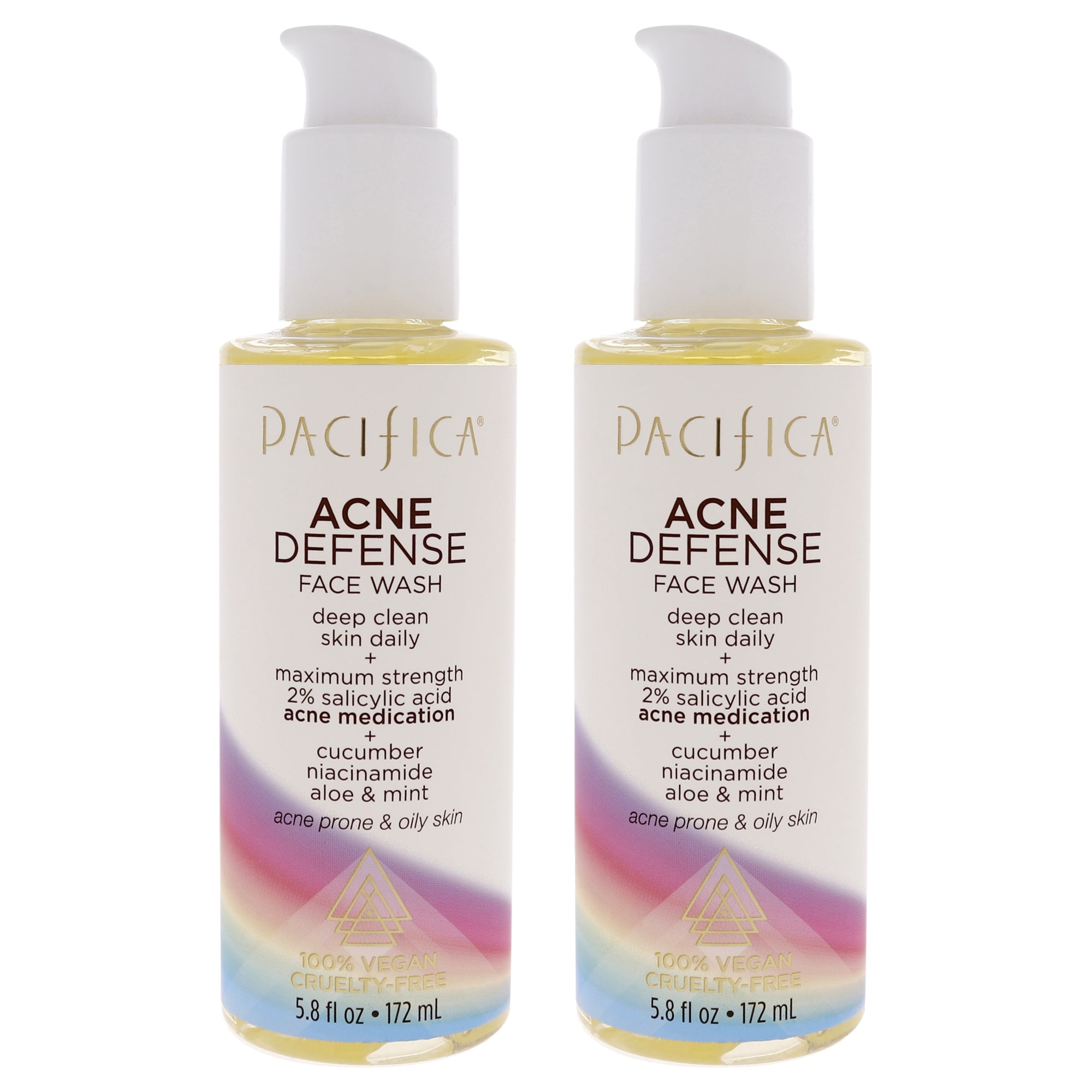 Pacifica Acne Defense Face Wash - Pack of 2, 5.8 oz - Walmart.com