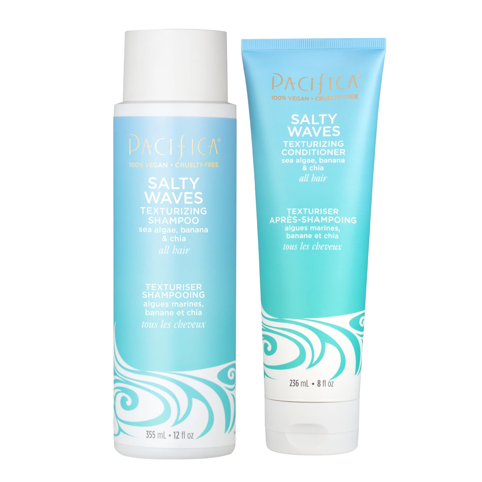 Pacifica Beauty Salty Waves Texturizing Shampoo + Texturizing ...