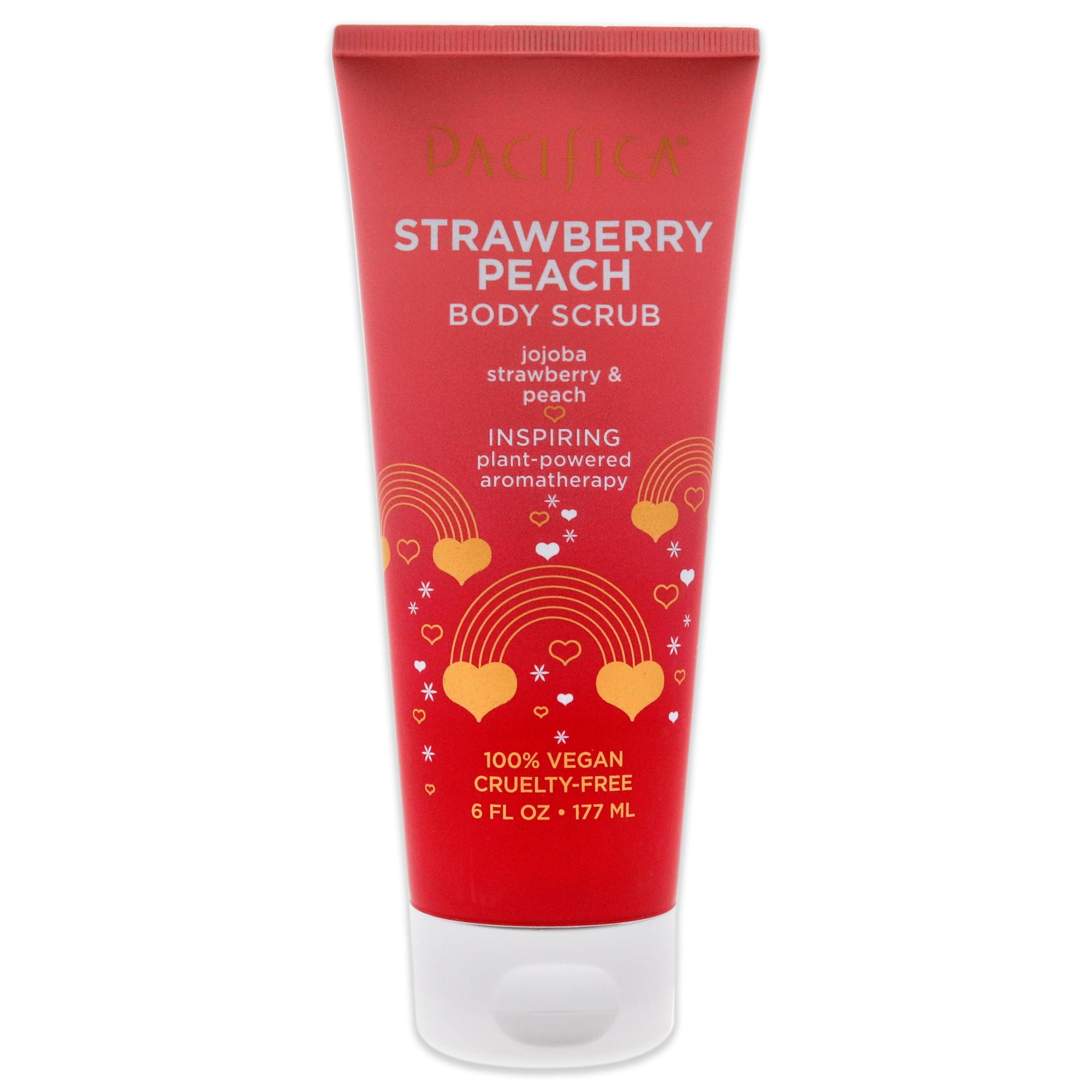 Pacifica Body Scrub - Stawberry Peach, 6 oz Scrub - Walmart Business ...
