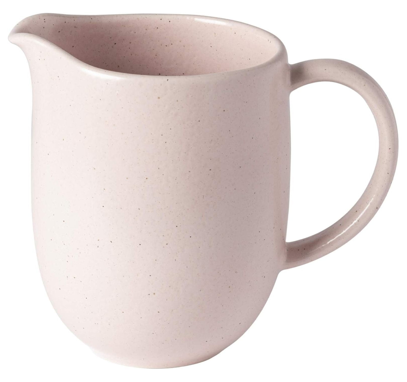Pacifica Collection Stoneware Pitcher Microwave & Dishwasher Safe 55 oz Marshmallow (Pink) for ...
