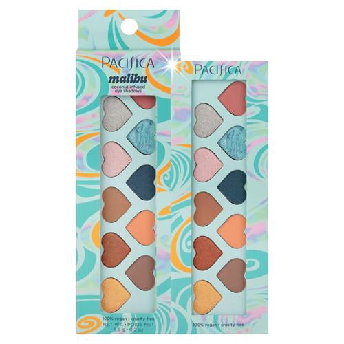Pacifica Eyeshadow Palette – Malibu Mineral Eyeshadow, Blendable ...