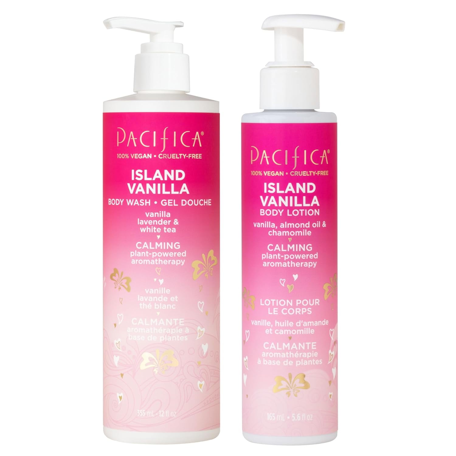 Pacifica Island Vanilla Body Care Set – Body Wash & Body Lotion Duo for ...
