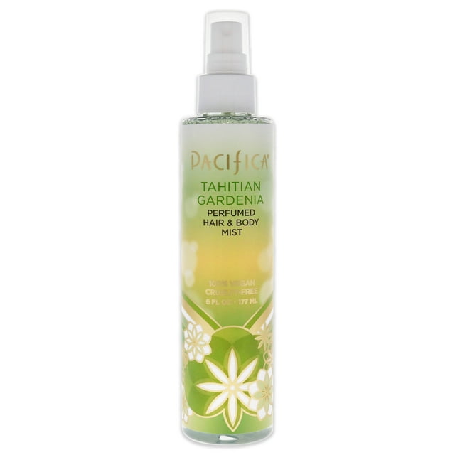 Pacifica Tahitian Gardenia Perfumed Hair and Body Mist, Clean Spray, 6 ...
