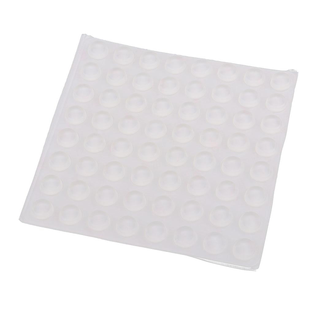 Pack 0.47inch Rubber Feet Slef Adhesive Back Sticky Transparent Noise ...