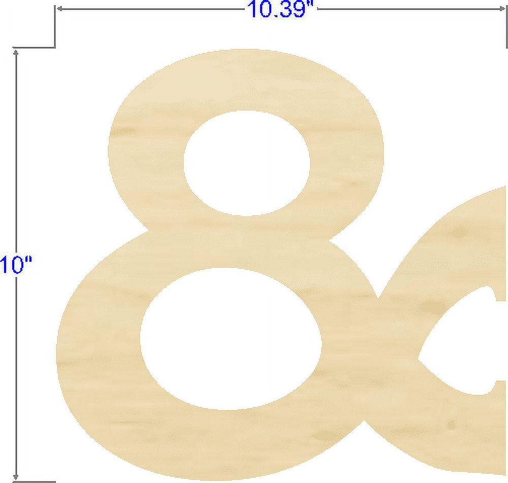 Pack of 1, 10 Inch x 1/4 Inch & Wood Letters in The Copperplate Gothic ...