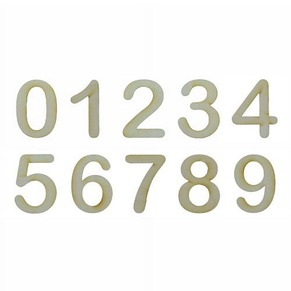 Pack of 1, 10 Inch x 1/8" Baltic Birch 2 Round Wood Numbers for Wood ...