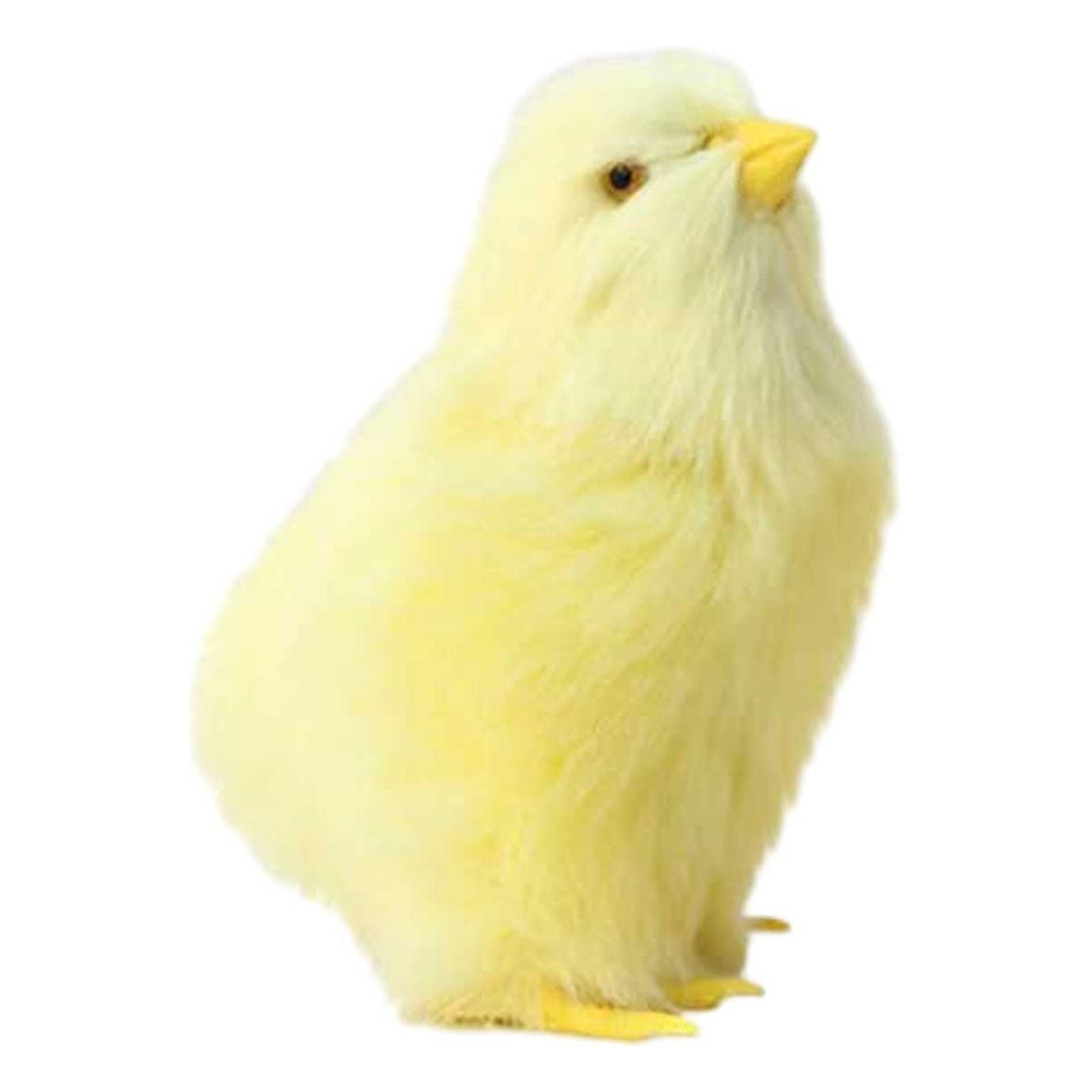 Pack of 1/2/3/4 Cute Realistic Yellow Plush Baby Chicks Lifelike Farm ...