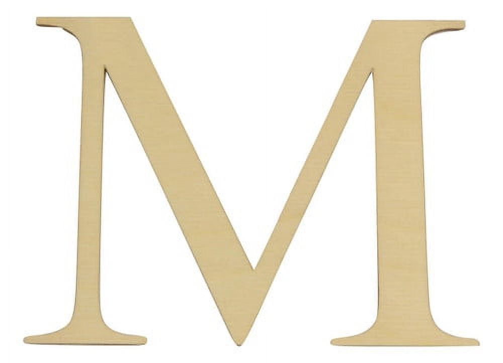 Pack of 1, 2 Inch x 1/4" Baltic Birch Mu Greek Letter for Wood Craft ...