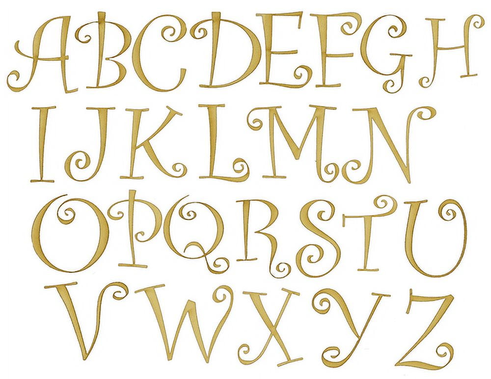 Pack of 1, 5 Inch x 1/8 Inch & Wood Letters in The Curlz Font for Wood ...