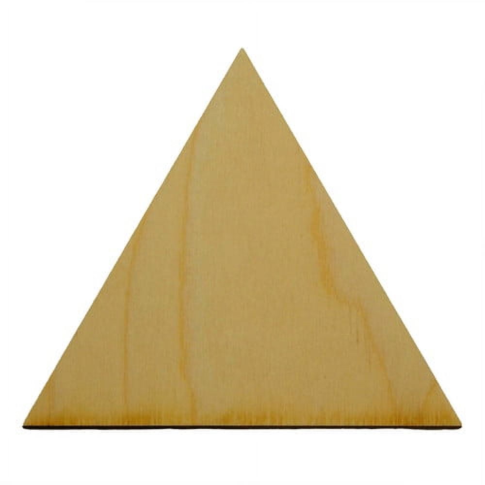 Pack of 1, 9 Inch x 1/4" Baltic Birch Plywood Equilateral Triangle Wood ...