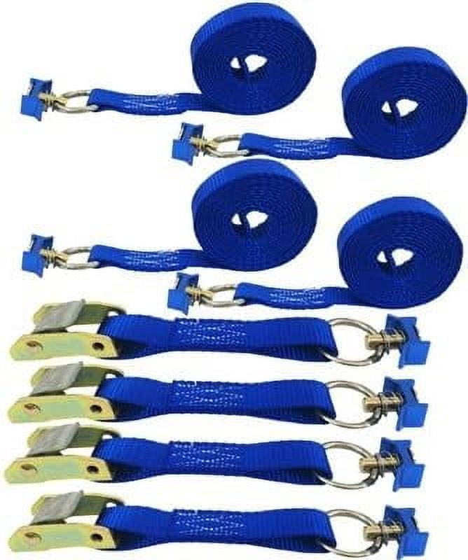 Pack) 1" Blue Cam Buckle Strap -Single Stud L-Track 16ft - Walmart.com