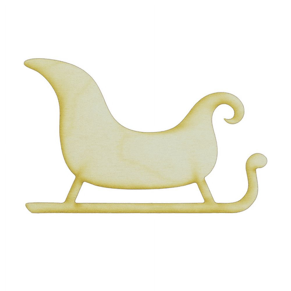 Pack of 1, Large 12" x 7.75" x 1/8" Baltic Birch Plywood Sleigh Wood ...