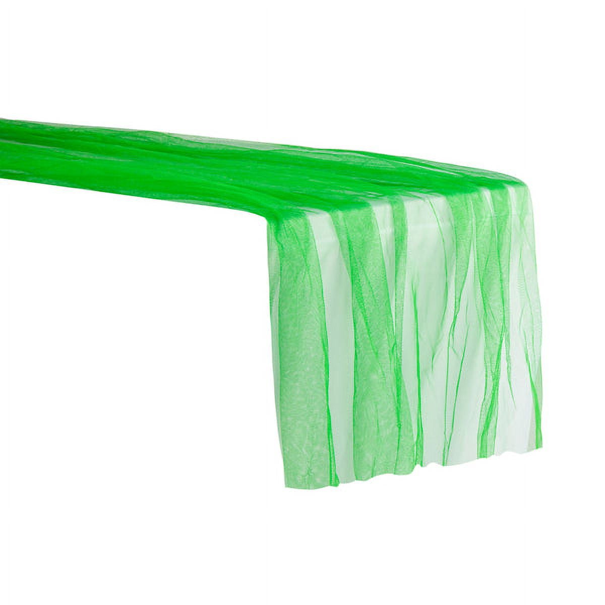 Pack of 1, Soft Tulle Table Runner Extra Long 30" X 16Ft - Kelly Green ...