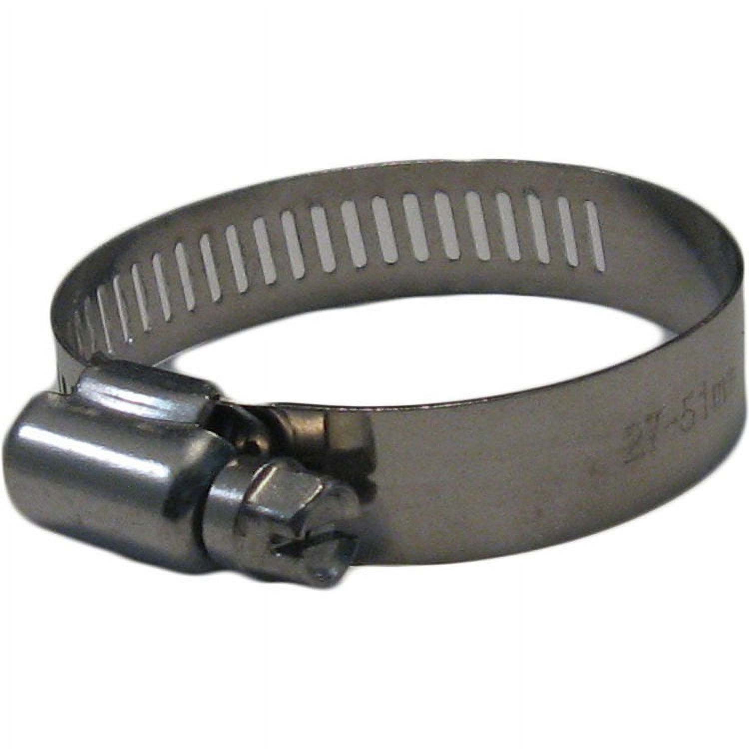 Pack 10, 1" - 2" Gear Clamp, Full Size, All Stainless, Trade Size 24 ...