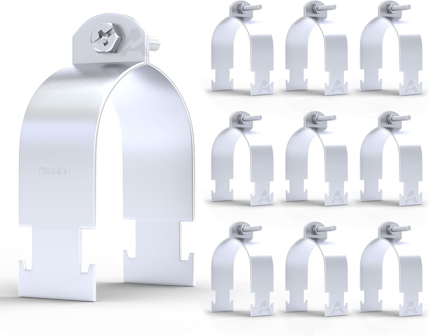 (Pack of 10) 4'' Rigid Strut Clamp, Durable Strut Clamps ...