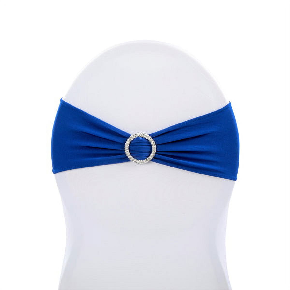 Pack of 10, Buckle Spandex Stretch Chair Band - Royal Blue for Wedding ...