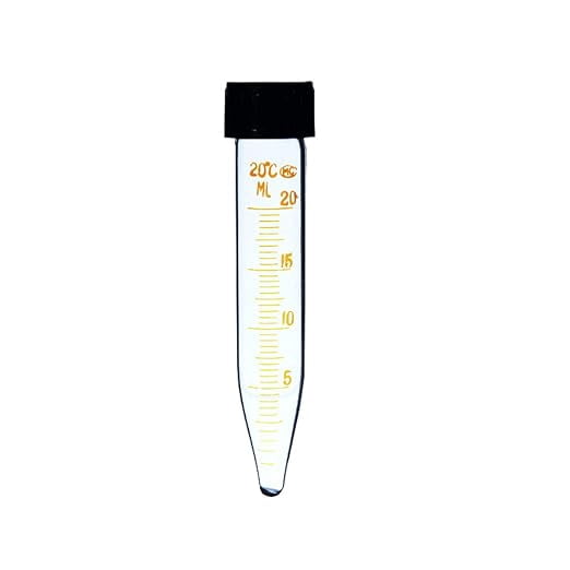 Pack of 10, Centrifuge Tube, 20ml Borosilicate Glass Material, Conical ...