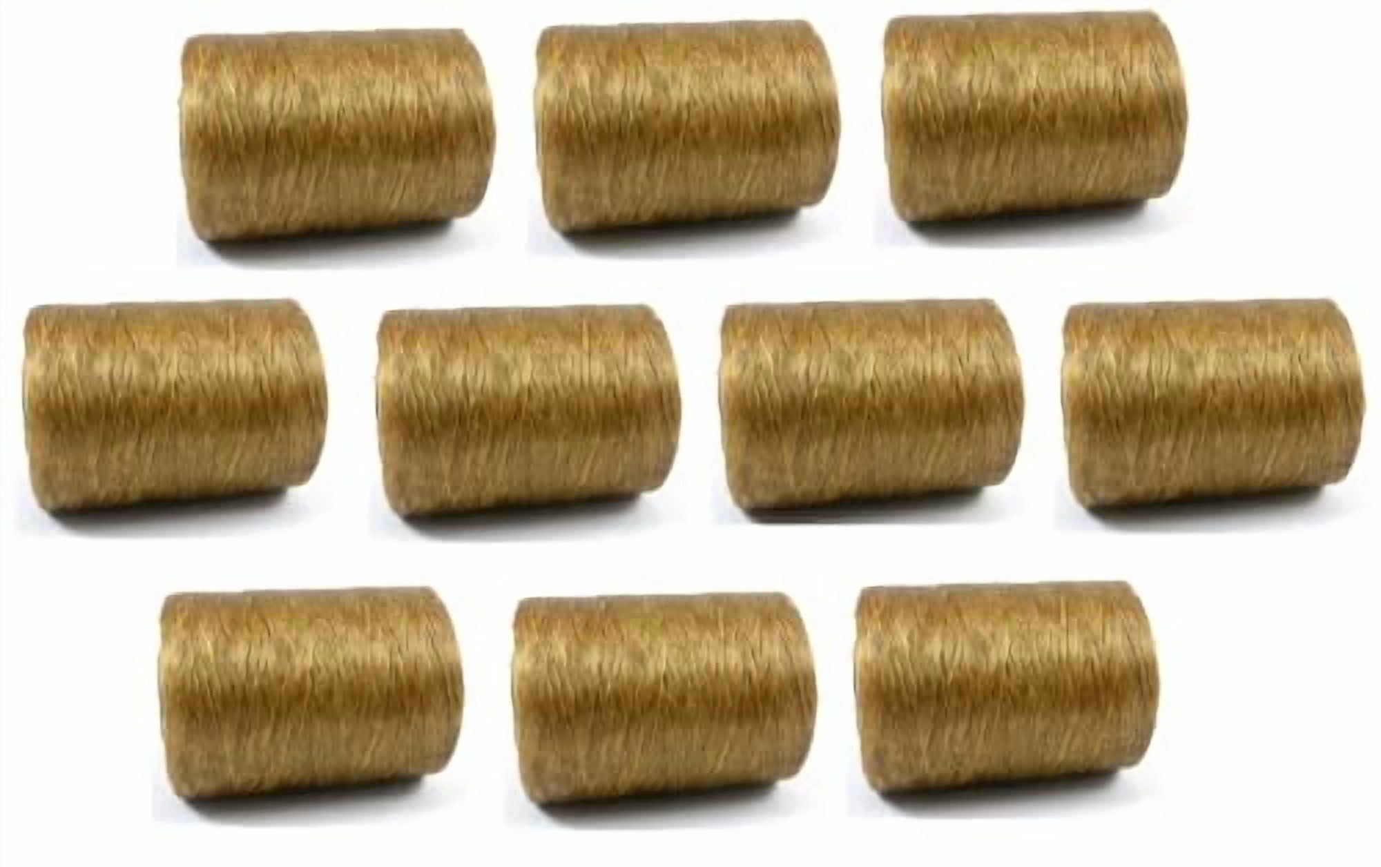 Pack of 10 - Kulay Artificial Deer Sinew Waxed Flat Polyester Thread ...