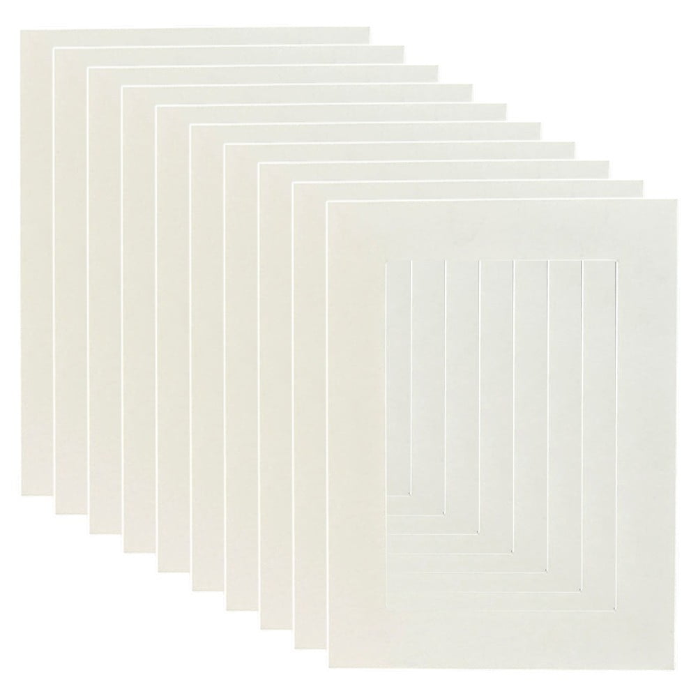 Pack of 10 Photo Picture Mount Frame Mounts Various Size Colours for A4 ...