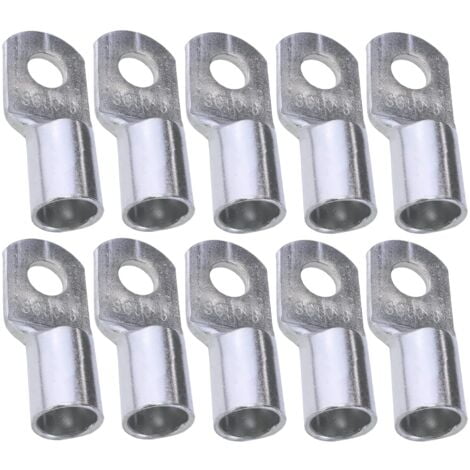 Pack of 10 Tubular Eyelet Electrical Terminals - Eye - Ø8mm - Non ...