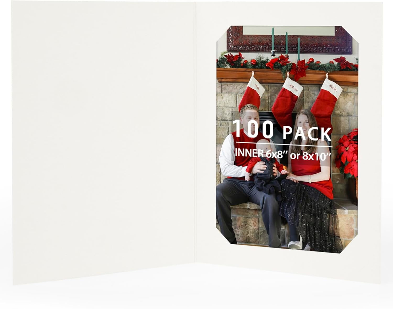 Pack of 100, 6x8 or 8x10 Photo Folders, Cardboard Picture Frame, Paper ...
