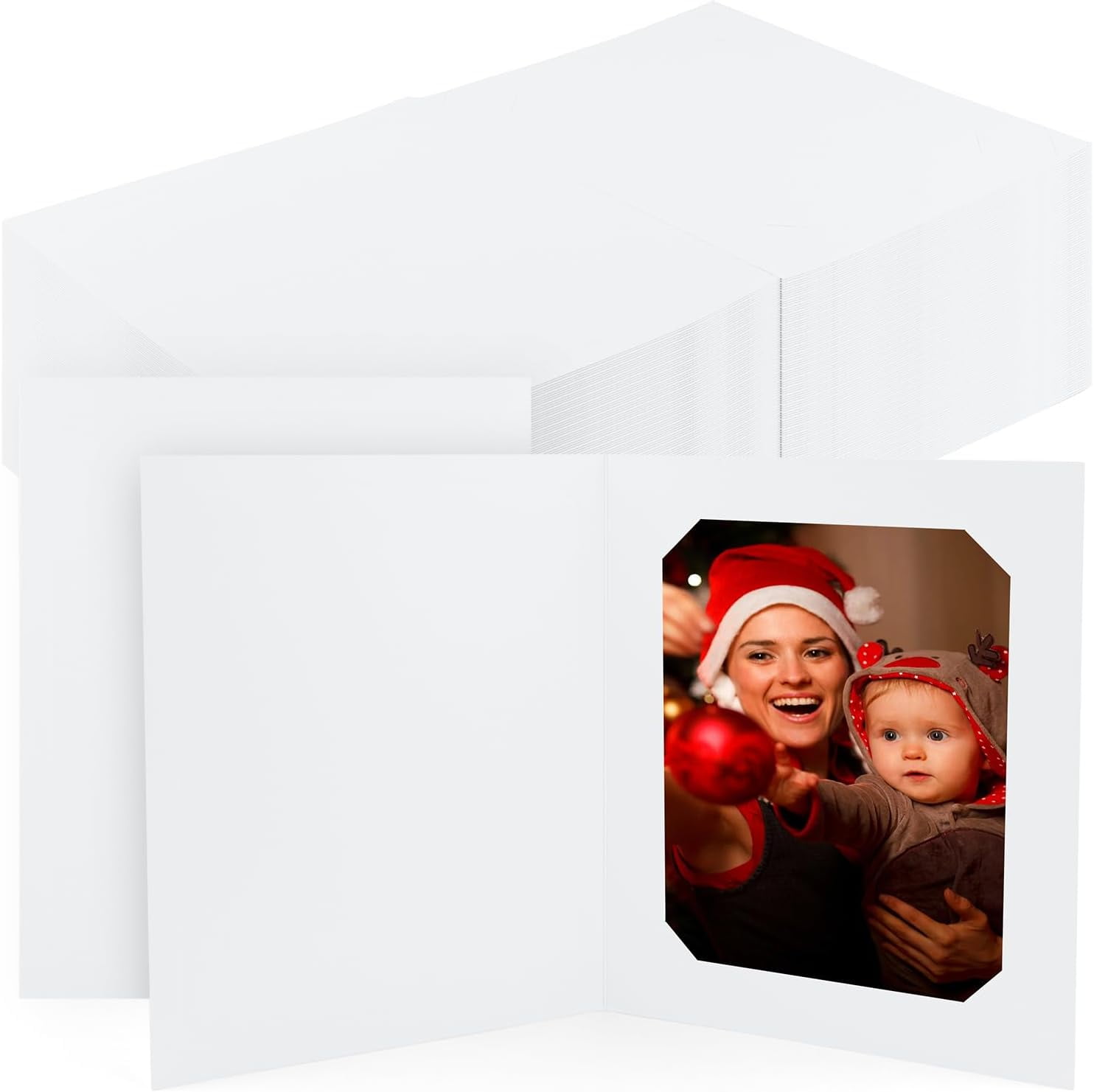 Pack of 100, 6x8 or 8x10 Photo Folders, Cardboard Picture Frame, Paper ...