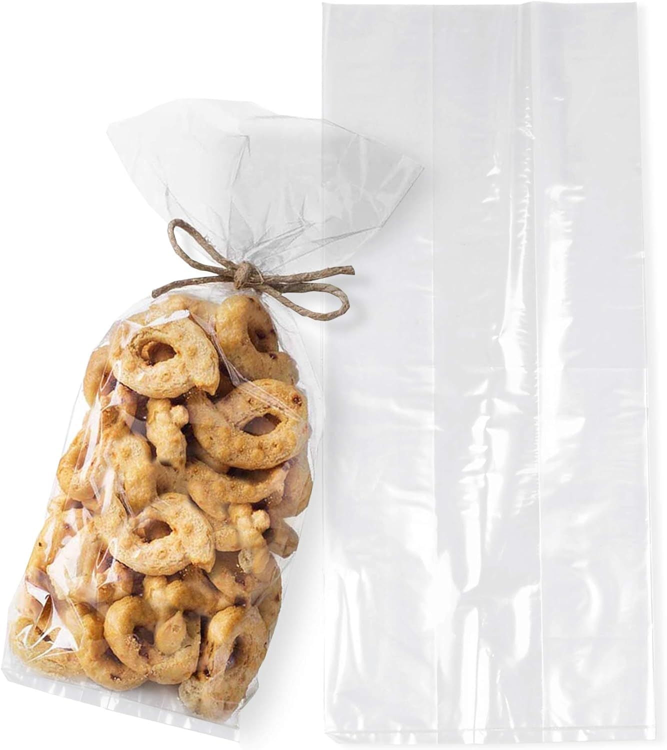 Pack of 100 Clear Gusseted Bags 5 x 2 x 12 Clear Polyethylene Bags ...