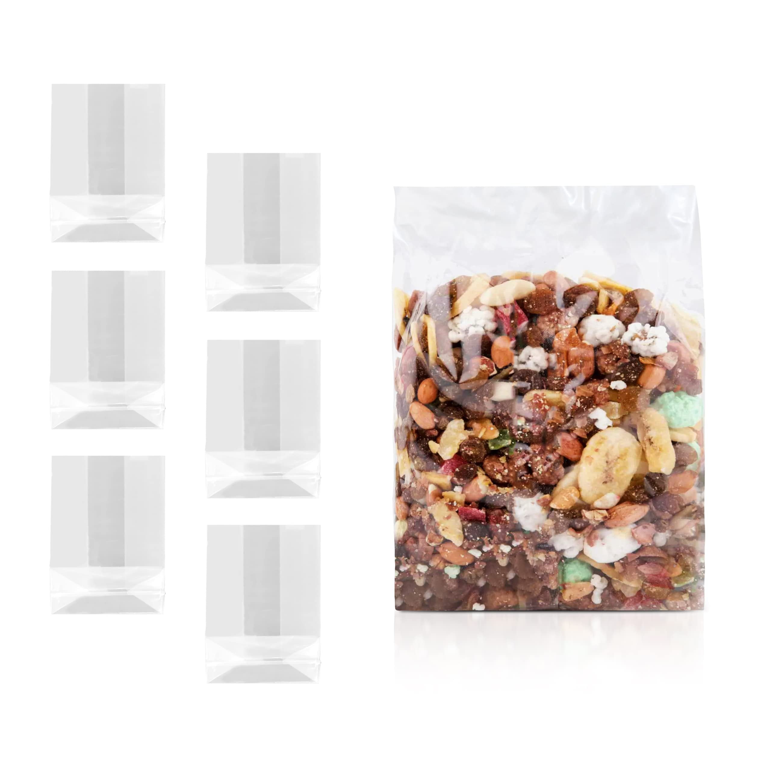 1000 Pack Clear Plastic Gusseted Bags 11" x 13" x 4" Bottom Gusset Bags ...