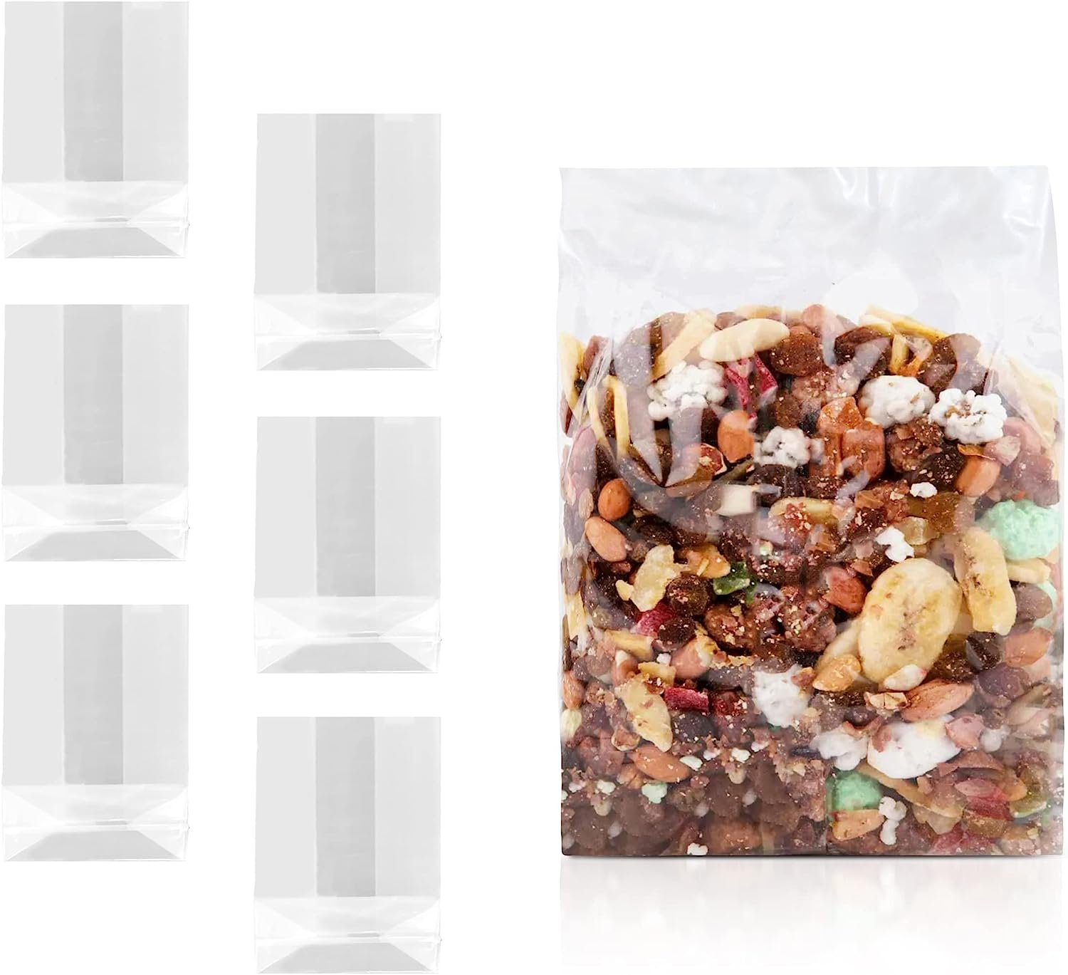 Pack of 1000 Bottom Gusset Bags, Clear 11 x 13 + 4 BG. Polypropylene ...