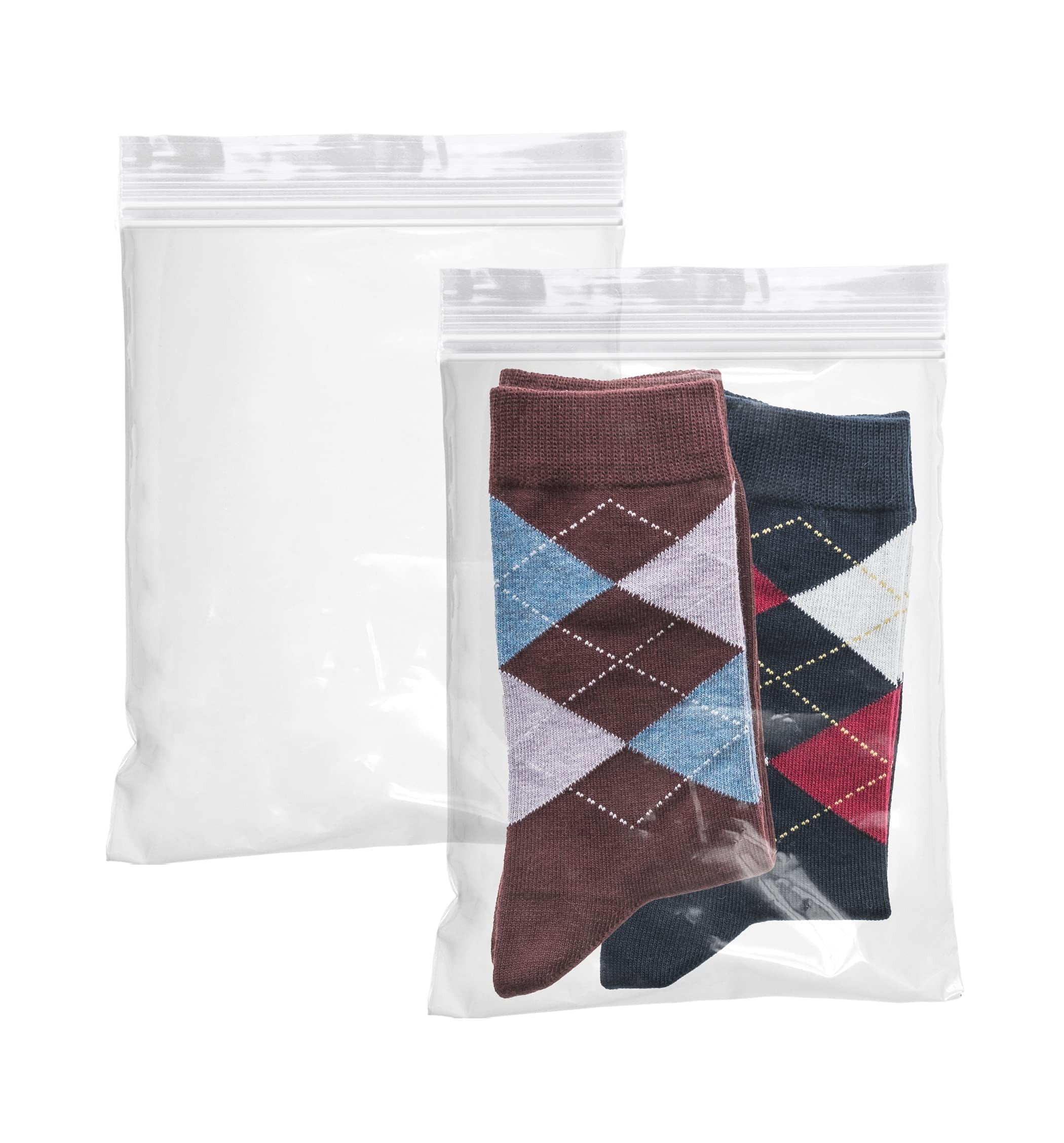 Pack of 1000 Clear Zipper Bags 6 x 8. Seal Top Polyethylene Bags 6x8 ...