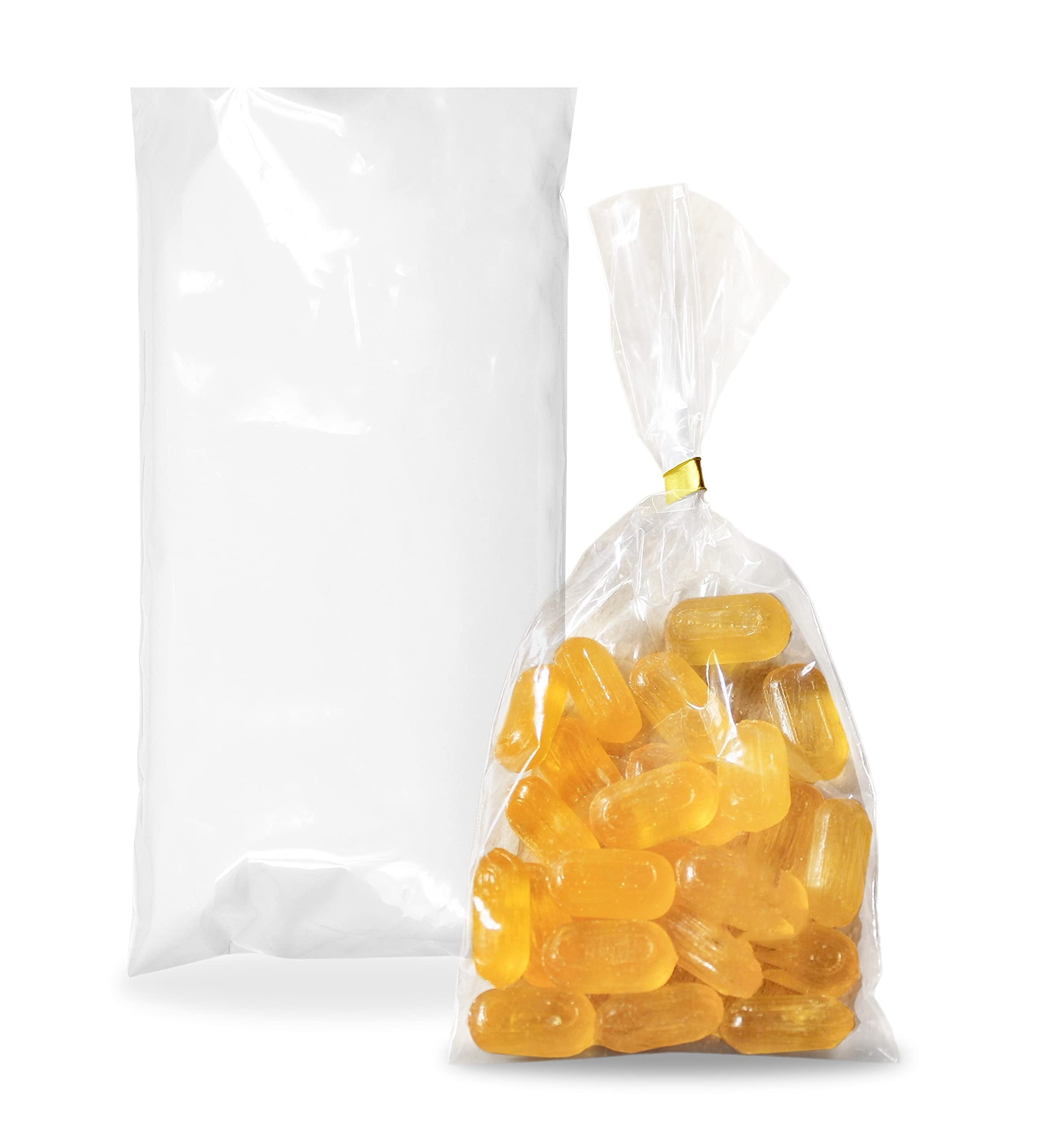 Pack of 1000 Flat Poly Bags, Clear 6 x 12. Ultra Thick Open Top Bags ...