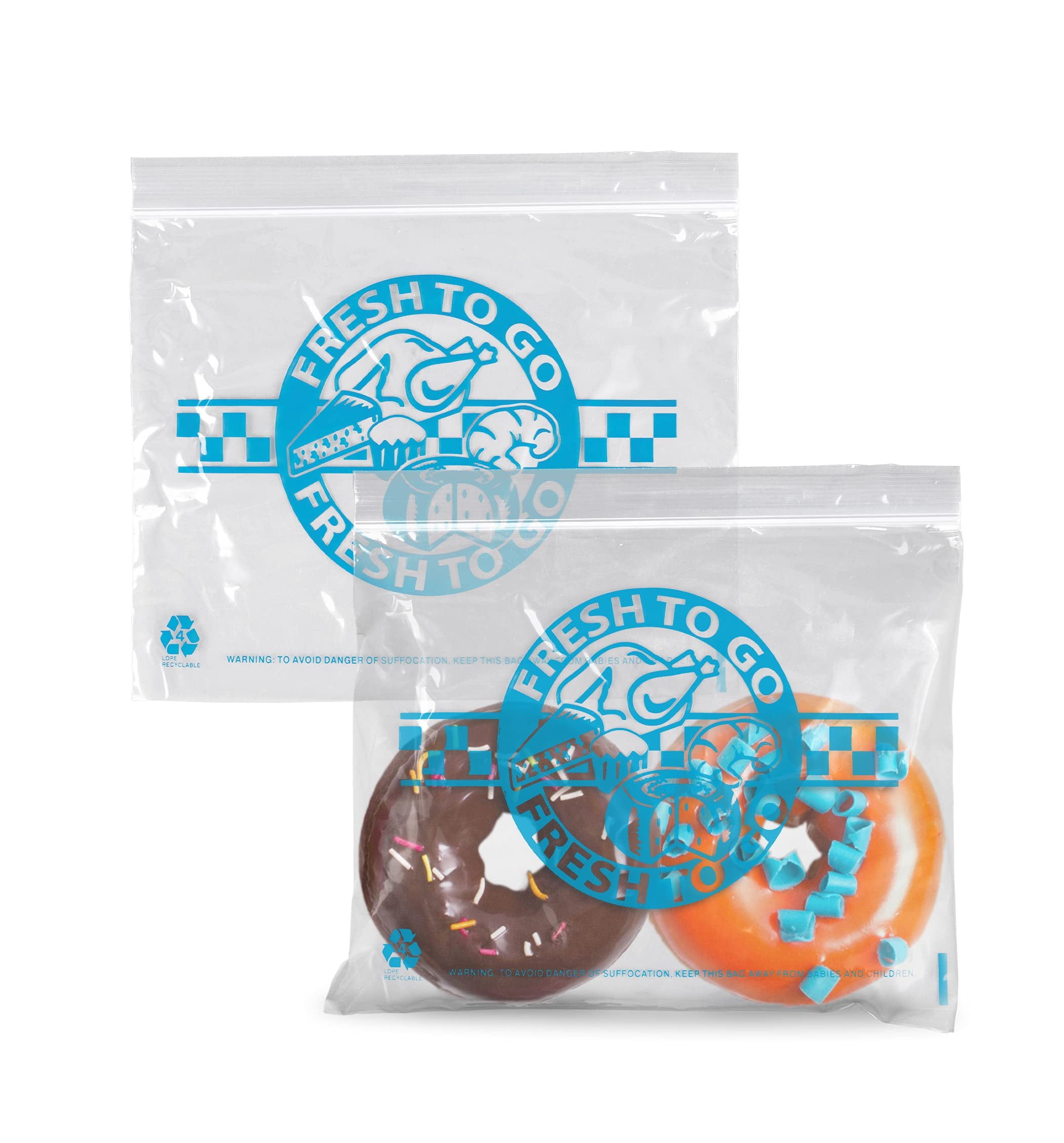 Clear Seal Top Saddle Pack Deli Bags, 1.5 Mil Polyethylene, 1000 Count ...