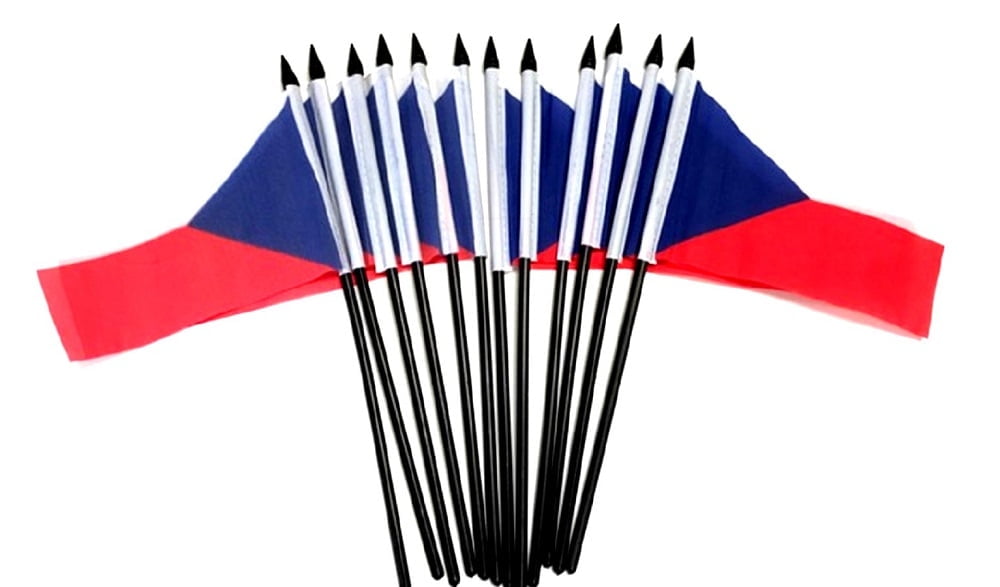 Pack of 12 4"x6" Czech Republic International Polyester Miniature ...